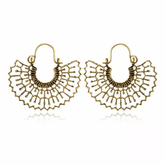 Jewelry | Skye Boho Gold Gypsy Hoops | Poshmark